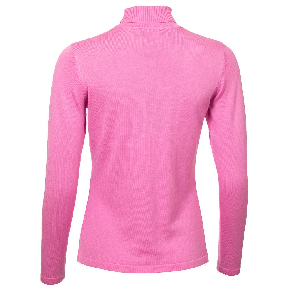Green Lamb Ladies Knox Cashmere Mix Roll Neck Bubble Gum