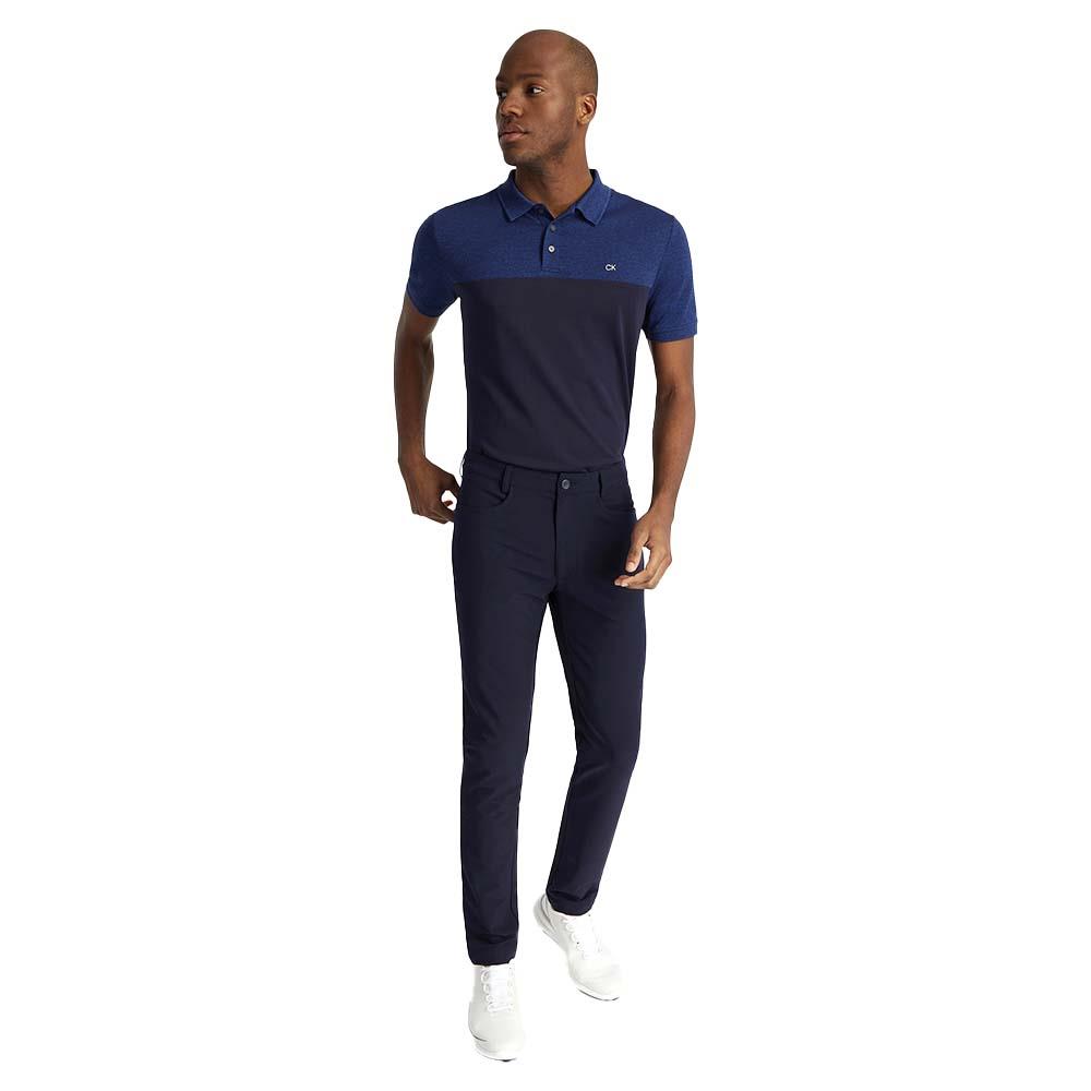 Calvin Klein Golf Gents Colour Block Polo Shirt Cobalt - Navy