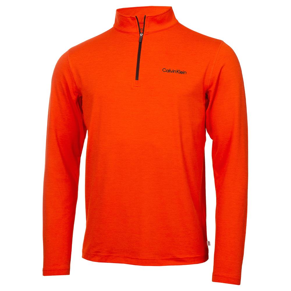 Calvin Klein Golf Gents Newport ½ Zip Top Spicy Orange