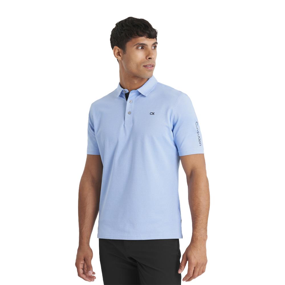 Calvin Klein Golf Gents Uni Polo Shirt Sky Blue