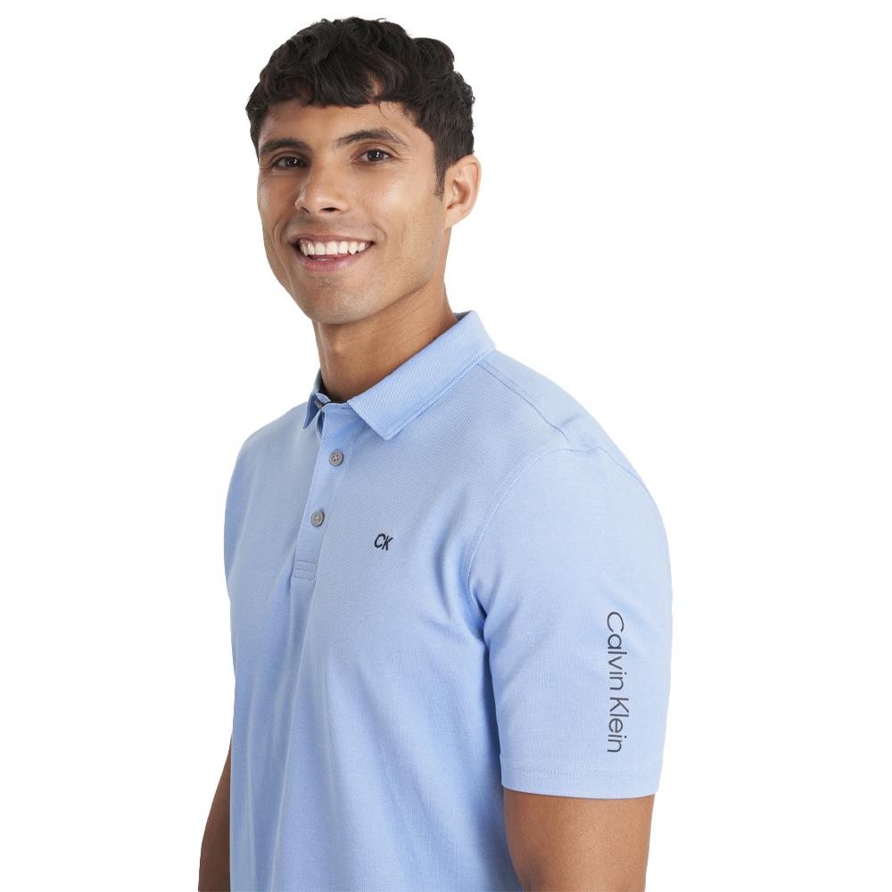 Calvin Klein Golf Gents Uni Polo Shirt Sky Blue