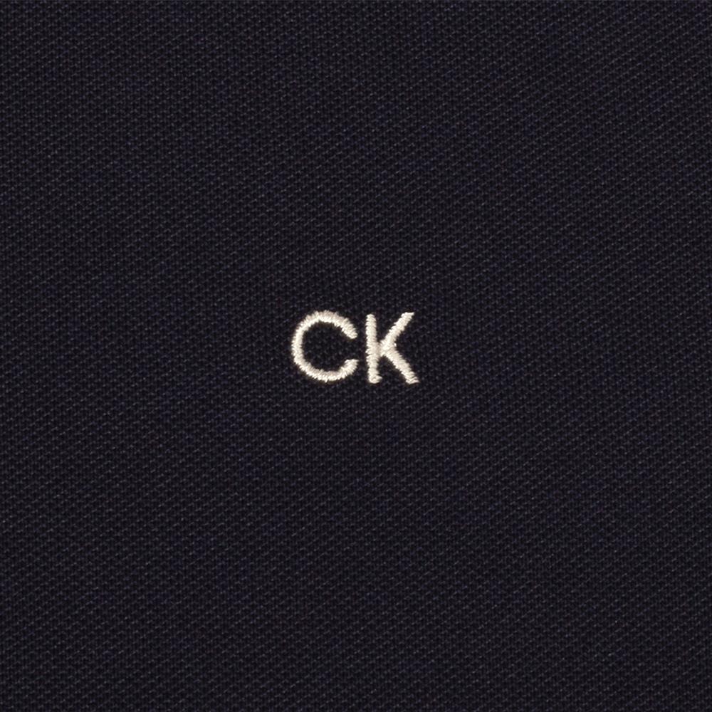 Calvin Klein Golf Gents Long Sleeve Cross Over Polo Shirt Navy