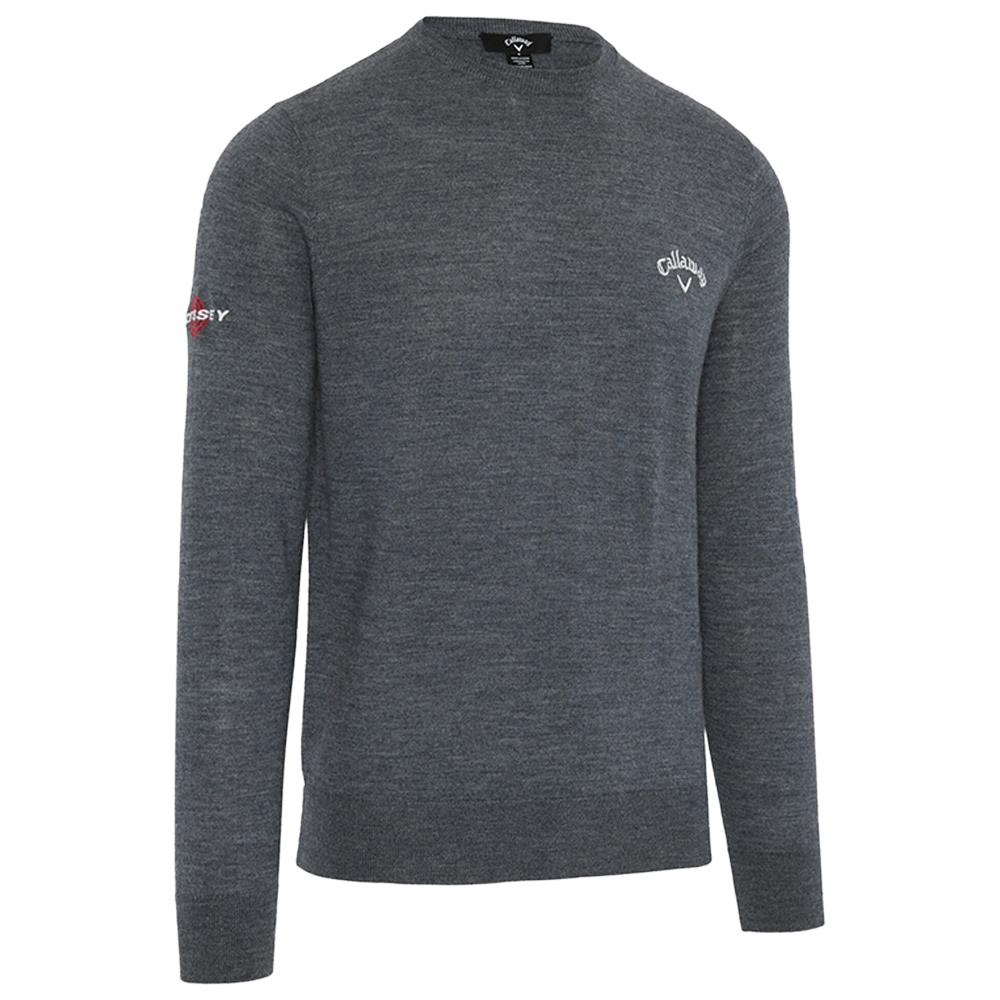 Callaway Gents Crew Neck Mock Sweater Steel Heather (038)