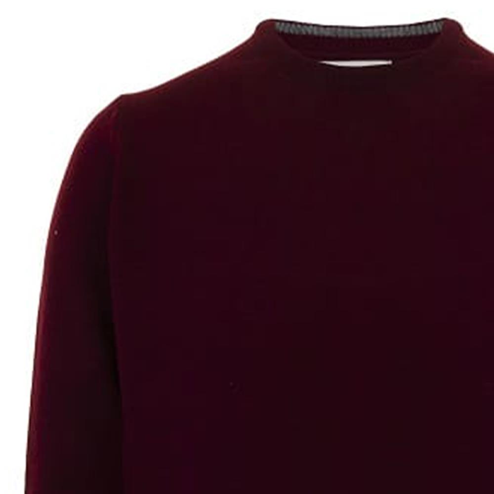 Proquip Gents Cheviot Lambswool Crew Neck Sweater Bordeaux