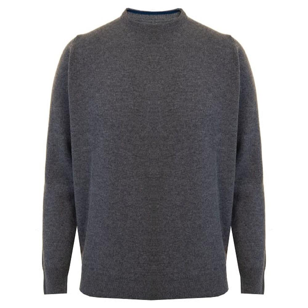 Proquip Gents Cheviot Lambswool Crew Neck Sweater Grey