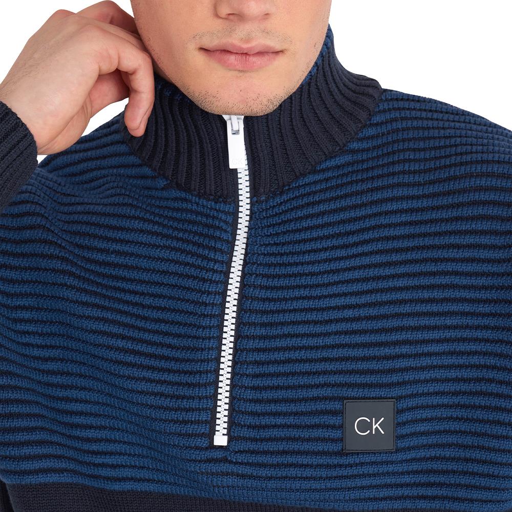 Calvin Klein Golf Gents Aneto ¼ Zip Sweater Navy