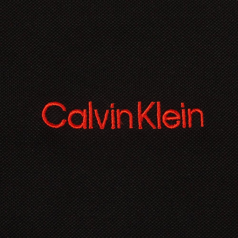 Calvin Klein Golf Gents Evans Long Sleeve Hybrid Polo Shirt Black