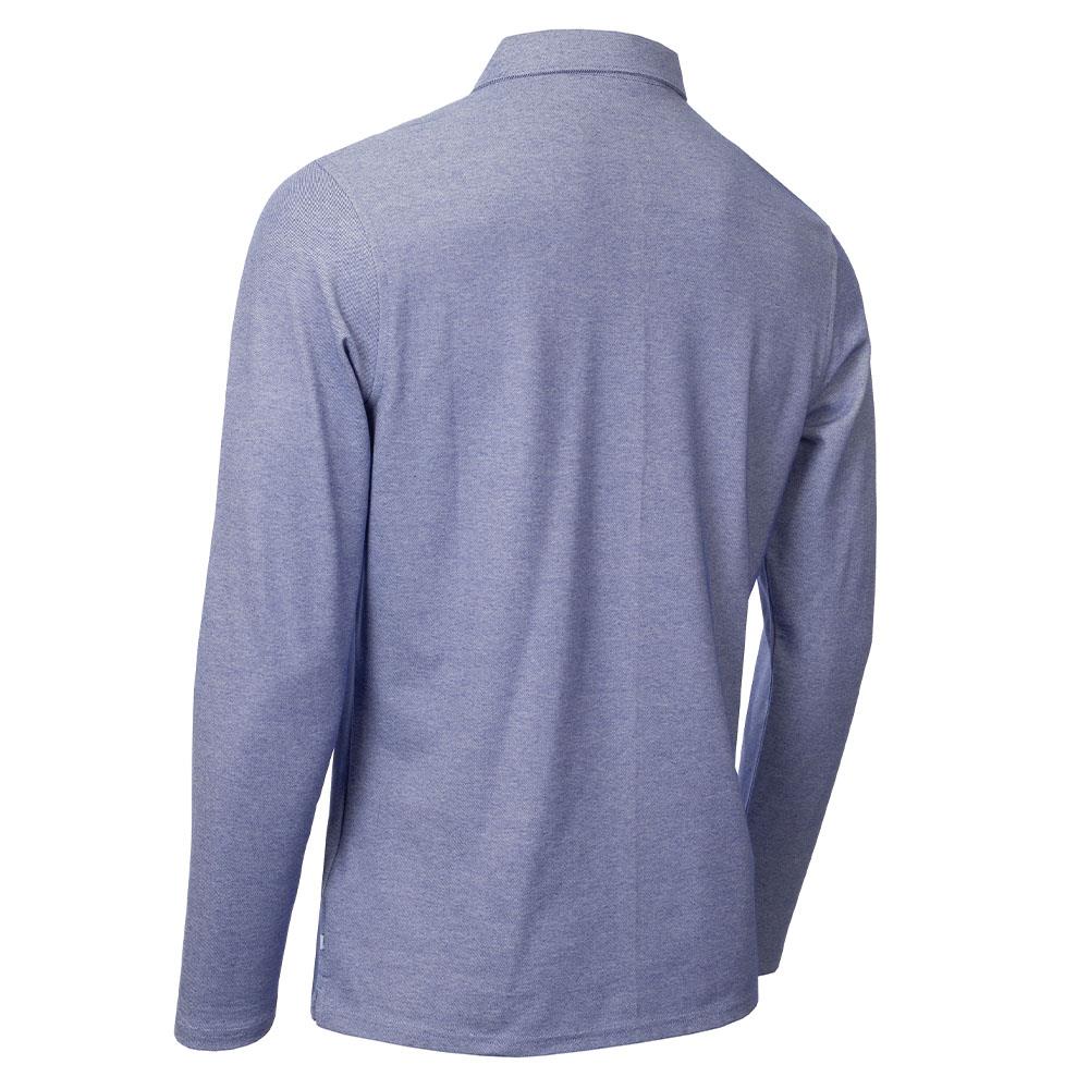 Calvin Klein Golf Gents Bayard Long Sleeve Polo Shirt French Blue
