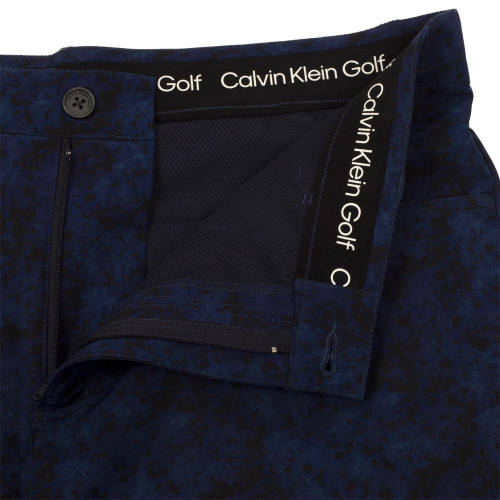 Calvin Klein Golf Gents Printed Genius 4-Way Stretch 9 inch Shorts Navy