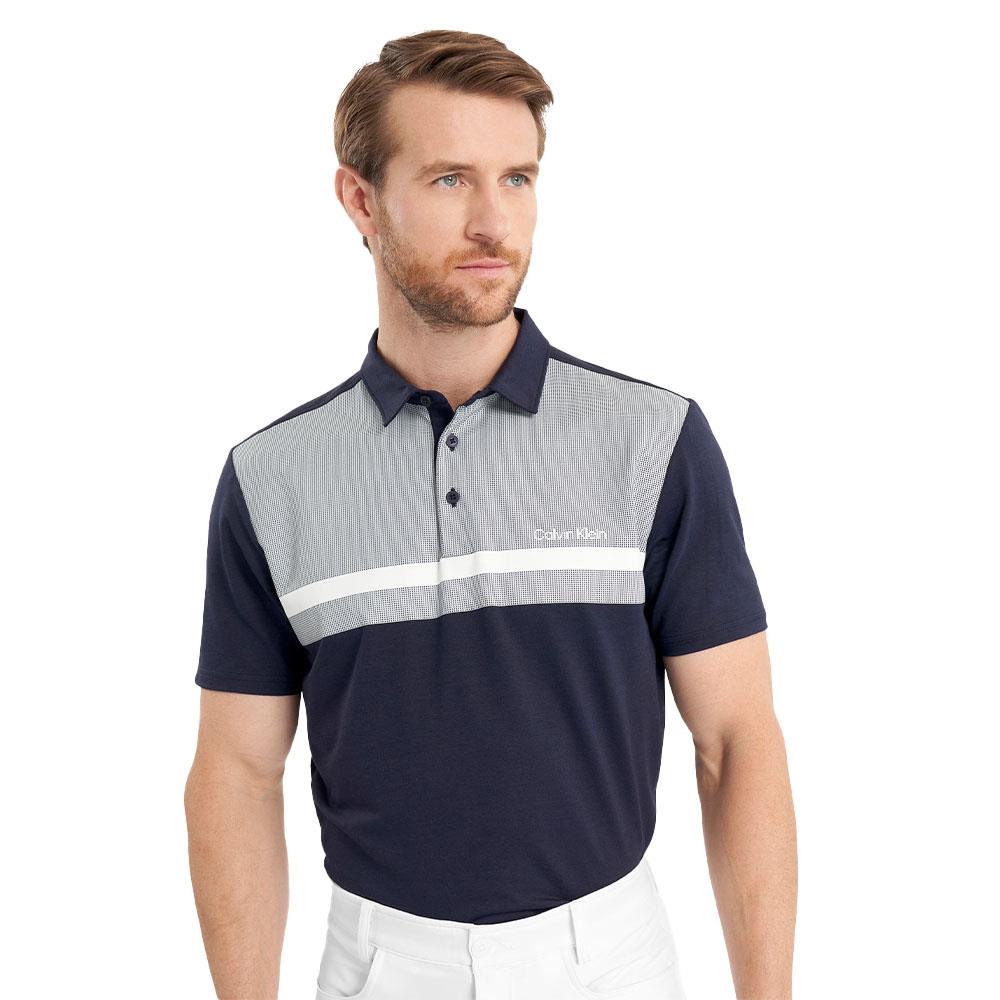 Calvin Klein Golf Gents Clearview Polo Shirt Navy