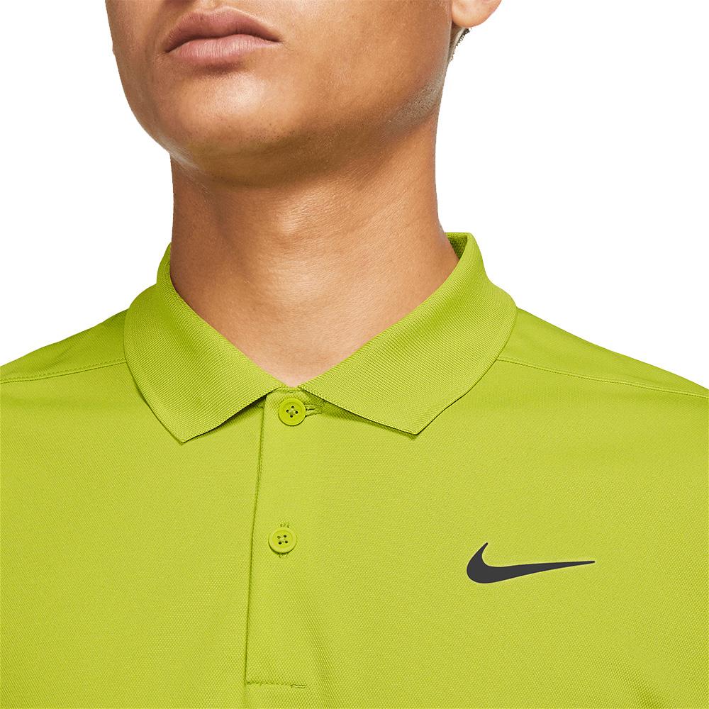 Nike Gents Dri-FIT Victory Solid Polo Shirt Bright Cactus - Black (308)