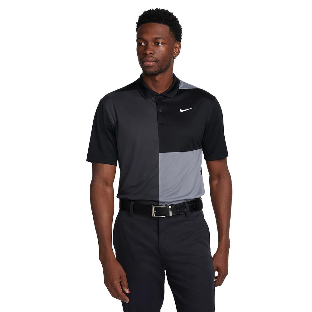 Nike Gents Dri-FIT Victory+ Block Polo Shirt Black - Smoke Grey (010)