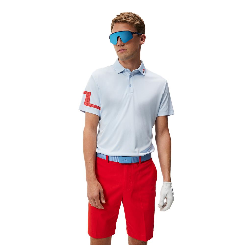 J.Lindeberg Gents Heath Regular Fit Polo Shirt Skyway (O010)