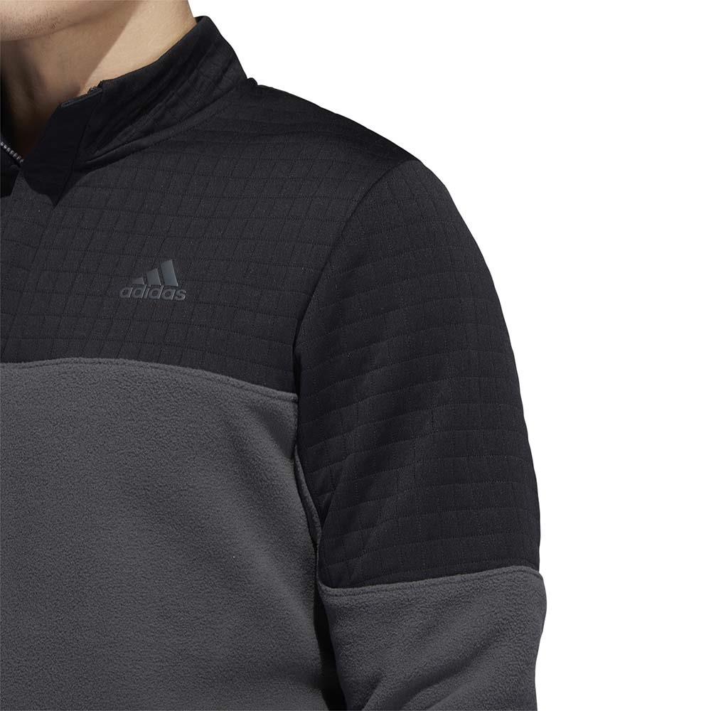 adidas Gents DWR Colorblock ¼ Zip Sweatshirt Grey Six