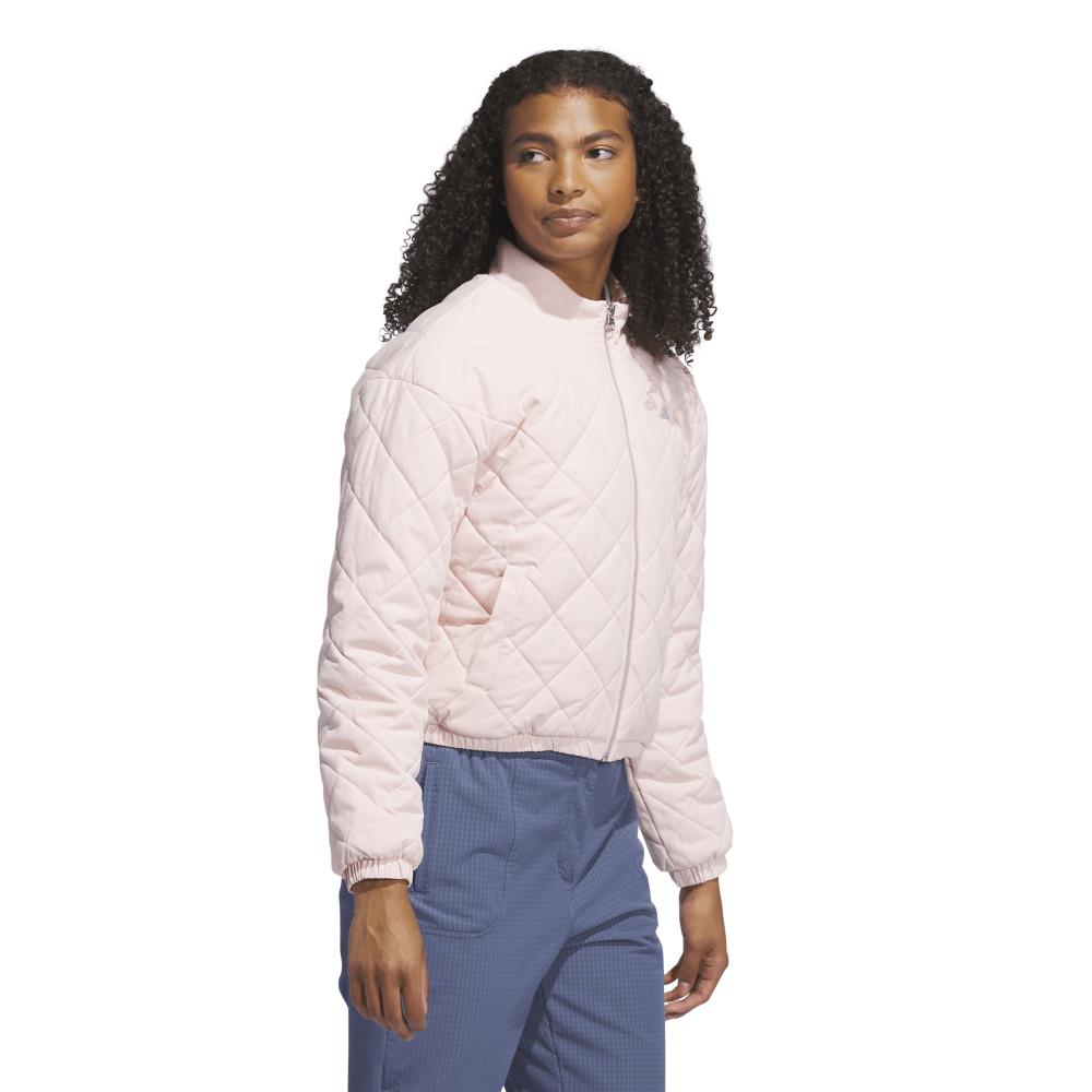 adidas Ladies Go-To Quilted Jacket Sand Pink