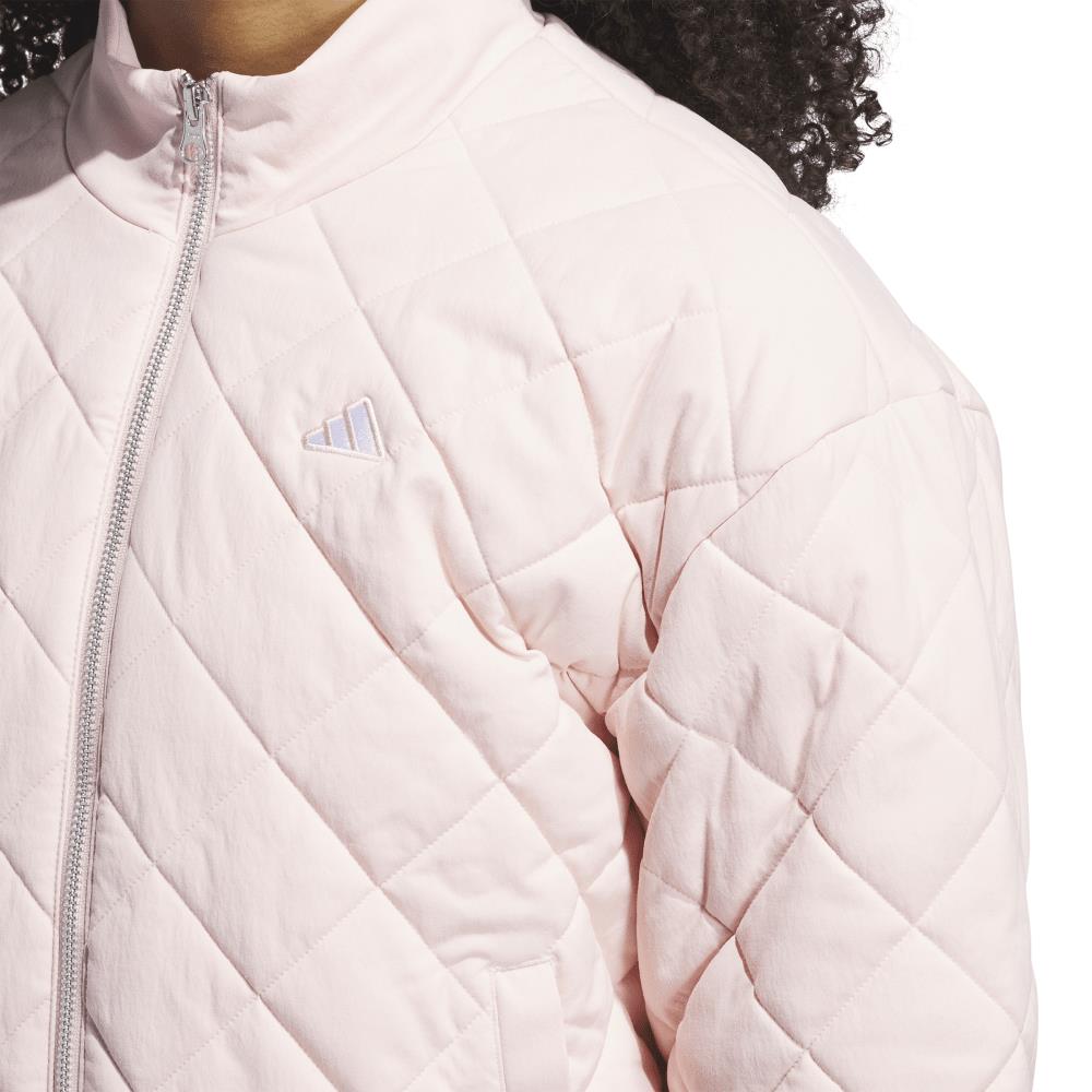 adidas Ladies Go-To Quilted Jacket Sand Pink