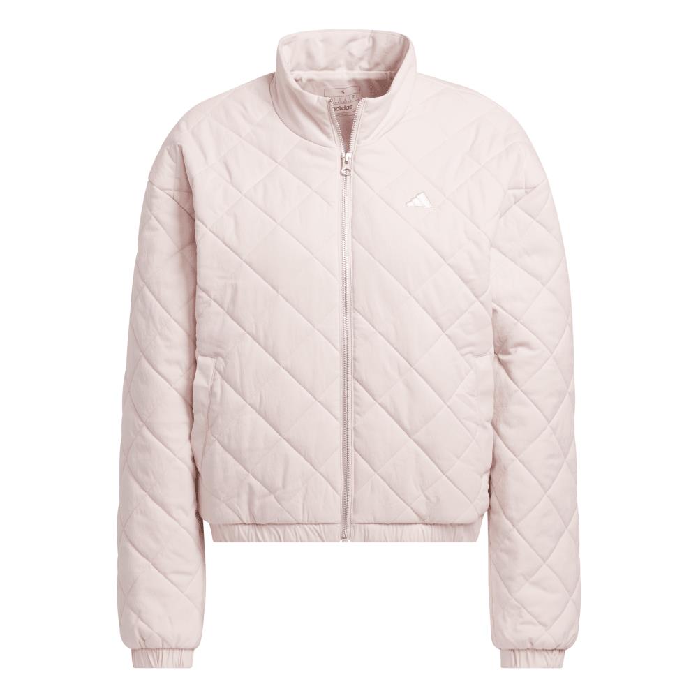 adidas Ladies Go-To Quilted Jacket Sand Pink