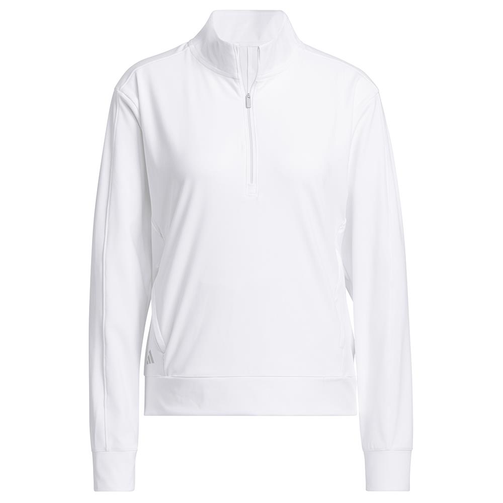 adidas Ladies Ultimate365 Half-Zip Layering Top White