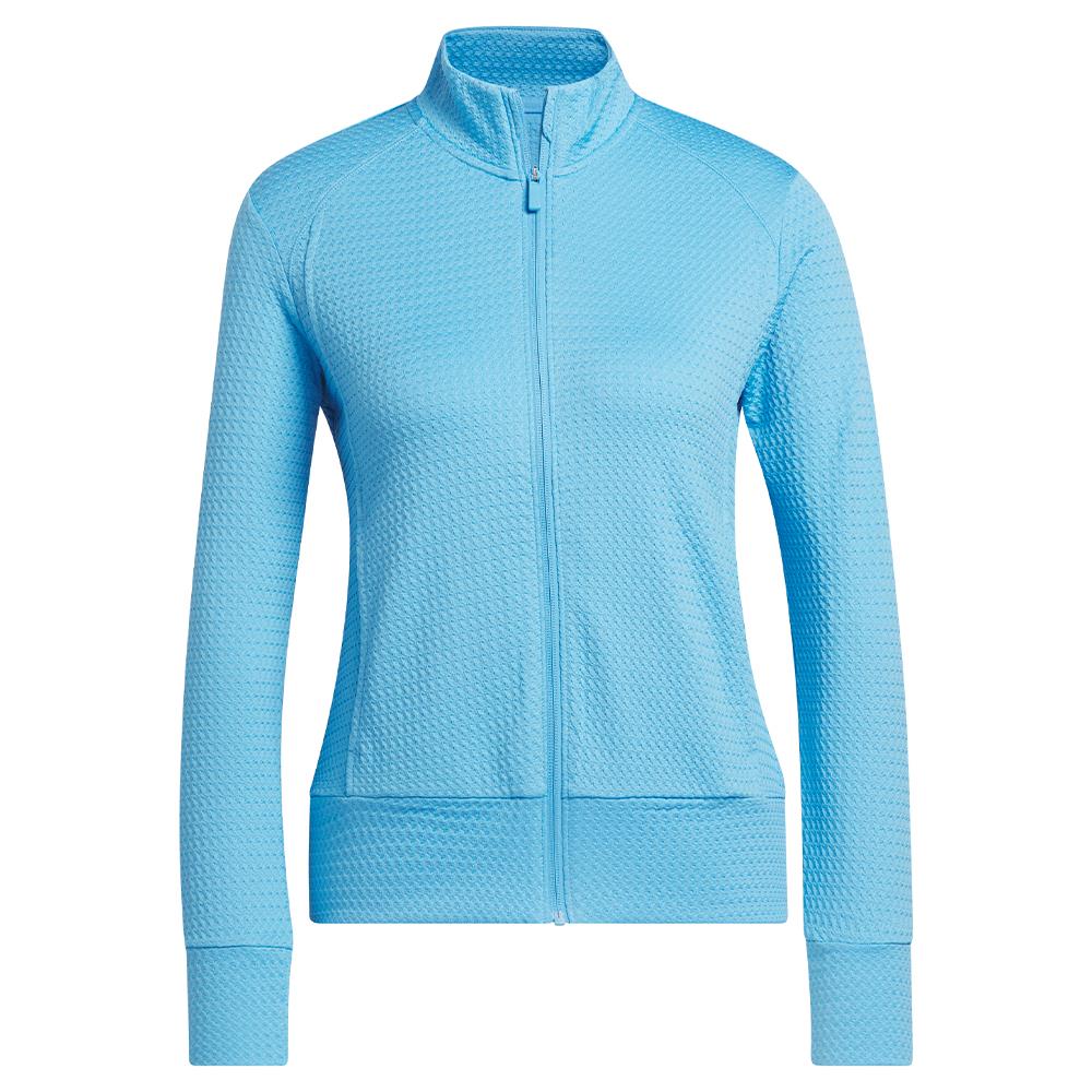 adidas Ladies Ultimate365 Textured Jacket Semi Blue Burst