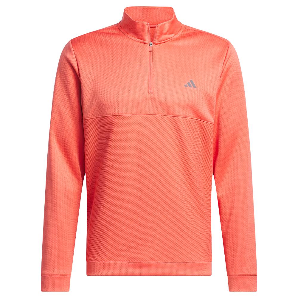 adidas Gents Ultimate 365 Textured ¼ Zip Top Prevloved Scarlet