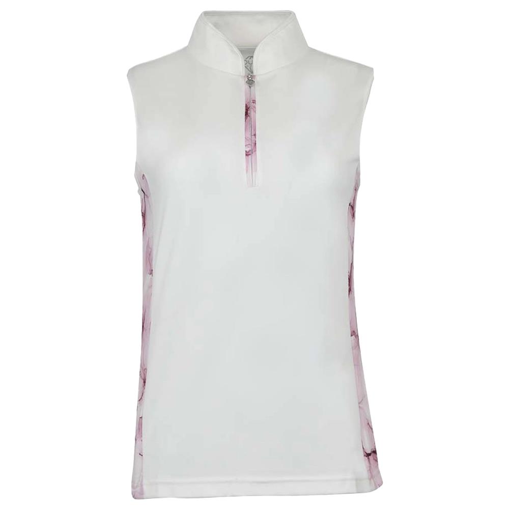 Pure Golf Ladies Bliss Sleeveless Polo Shirt Blossom Pink