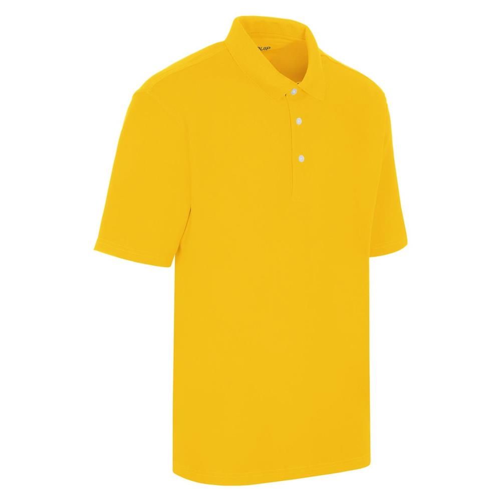 Proquip Gents Pro Tech Plain Polo Shirt Dark Gold