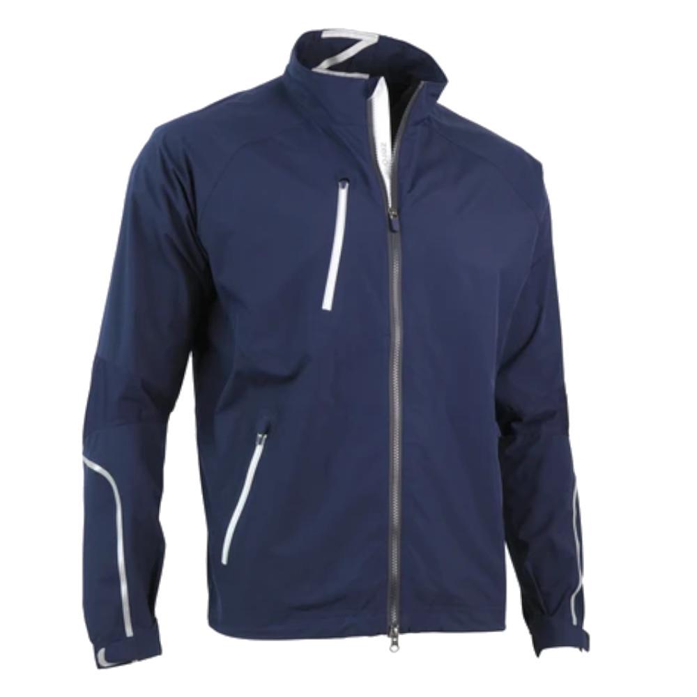 Zero Restriction Gents Power Torque Waterproof Jacket Navy - Metallic Silver