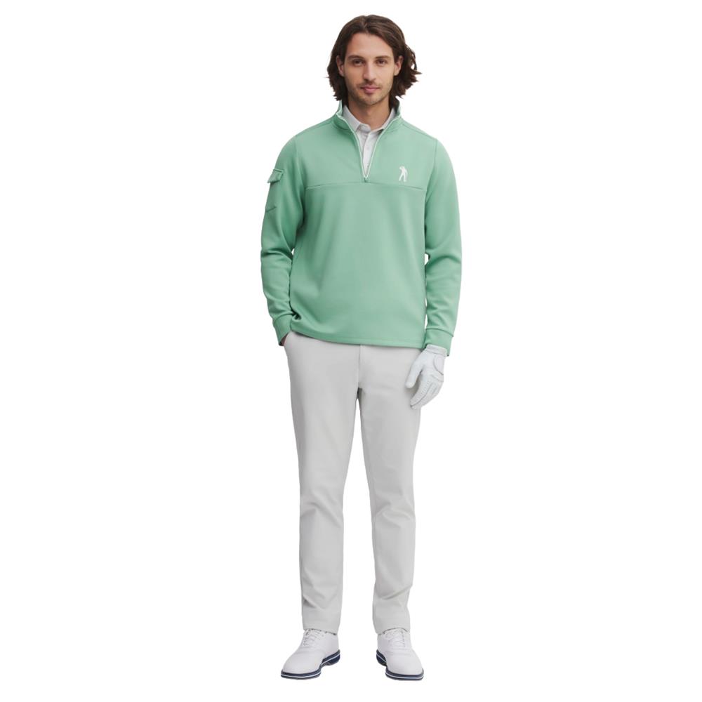 Seve Gents Icon Pivot ¼ Zip Frosty Green