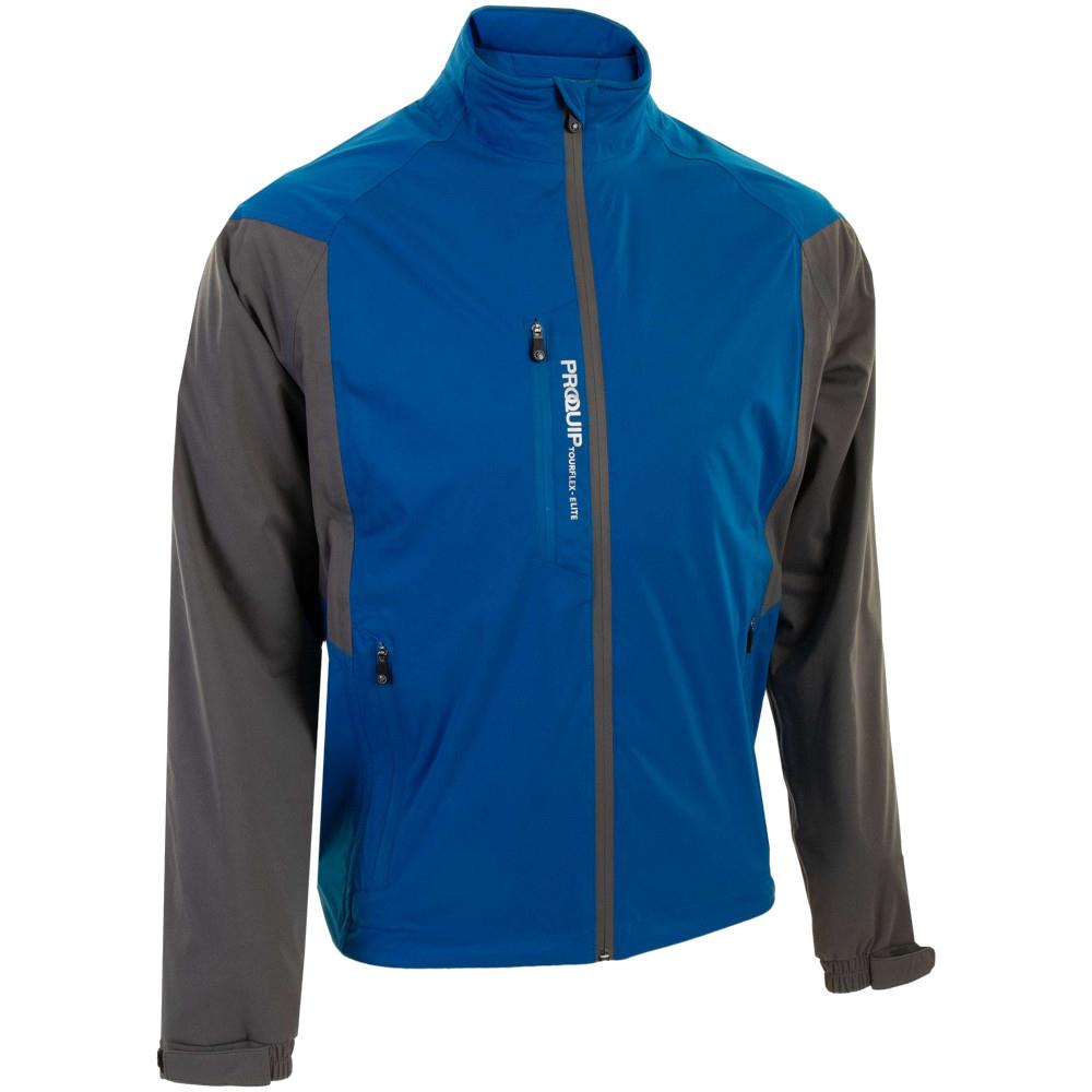 Proquip Gents Tour Flex Elite Waterproof Jacket Blue - Grey