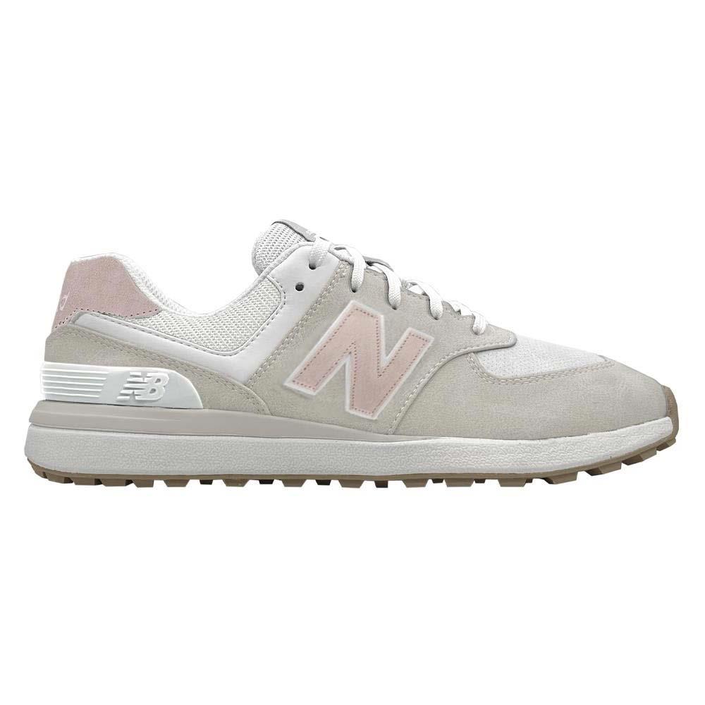 New Balance Ladies 574 Greens V2 Spikeless Shoes Sand Pink