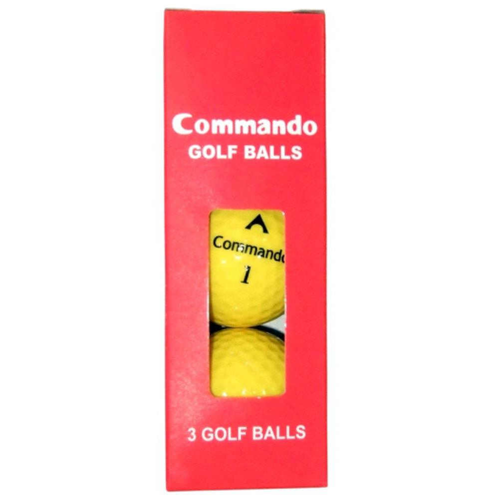 Commando Golf Balls (3 Balls) Yellow