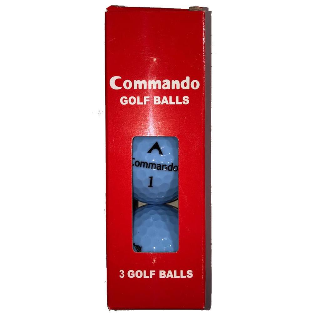 Commando Golf Balls (3 Balls) Blue