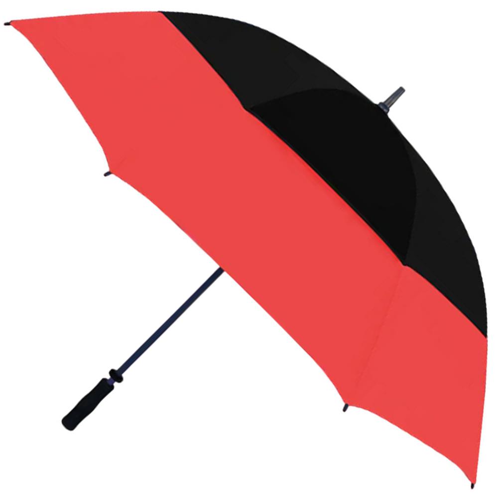 Masters Golf TourDri 32" UV Umbrella Black - Red | Irish Golf Store