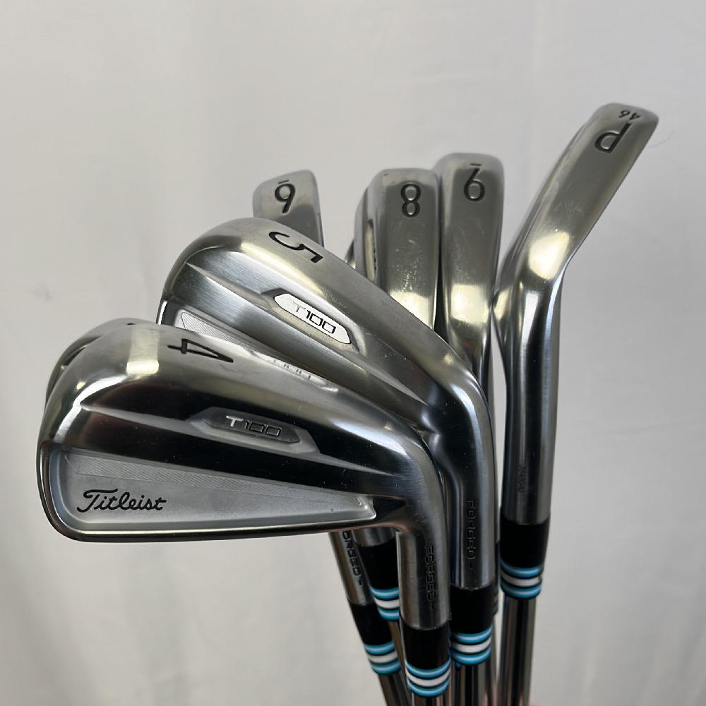 Titleist 21 T100 4-PW KBS Tour Stiff Steel Irons Gents RH | Irish Golf Store