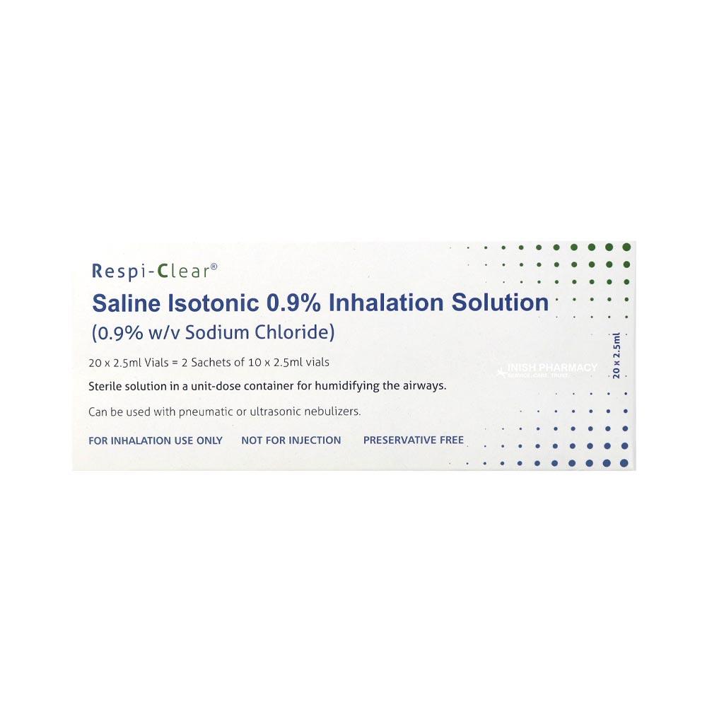 Respi-Clear Saline Isotonic 0.9% Nebuliser Solution | Inish Pharmacy ...