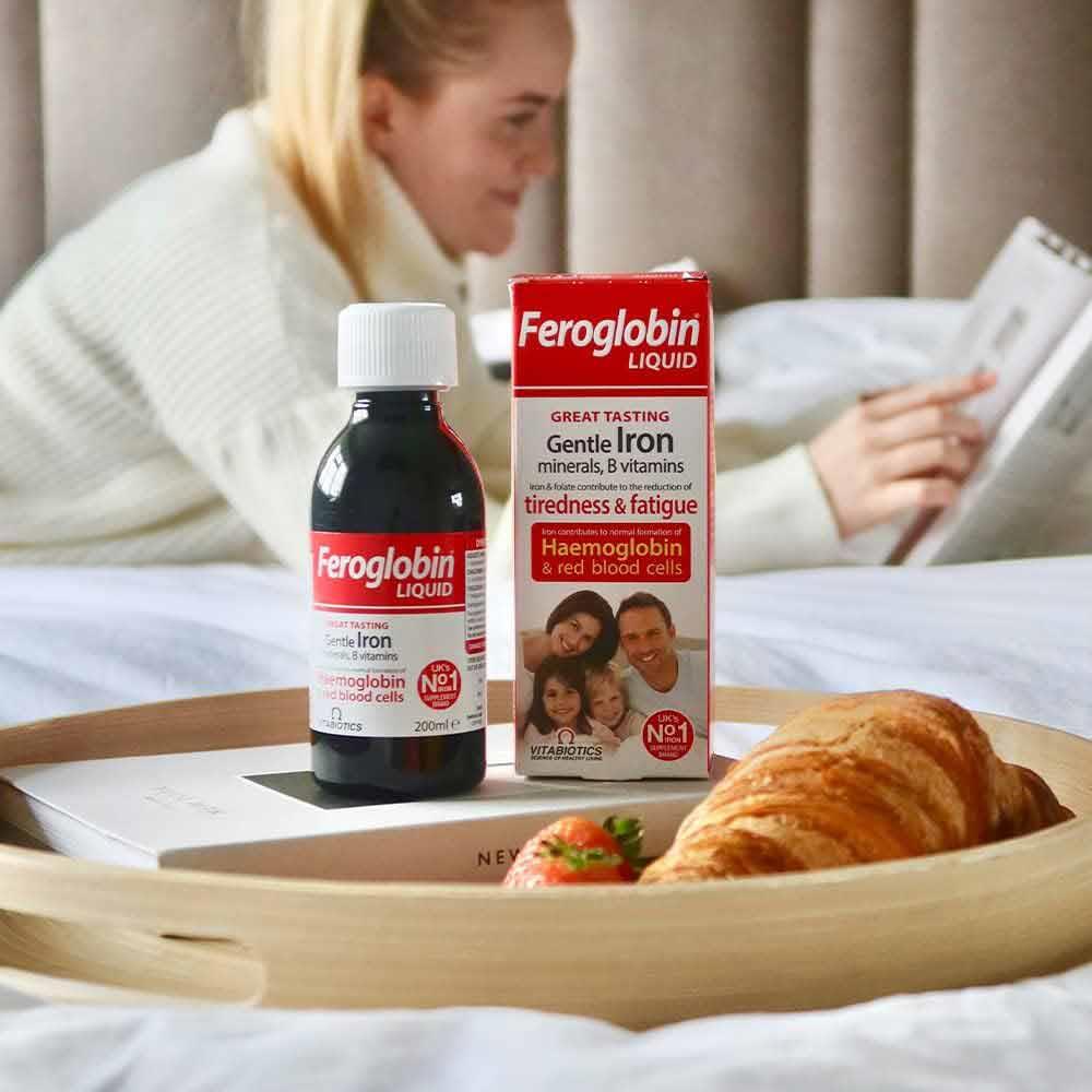 Vitabiotics Feroglobin Liquid Gentle Iron Minerals B Vitamins For ...