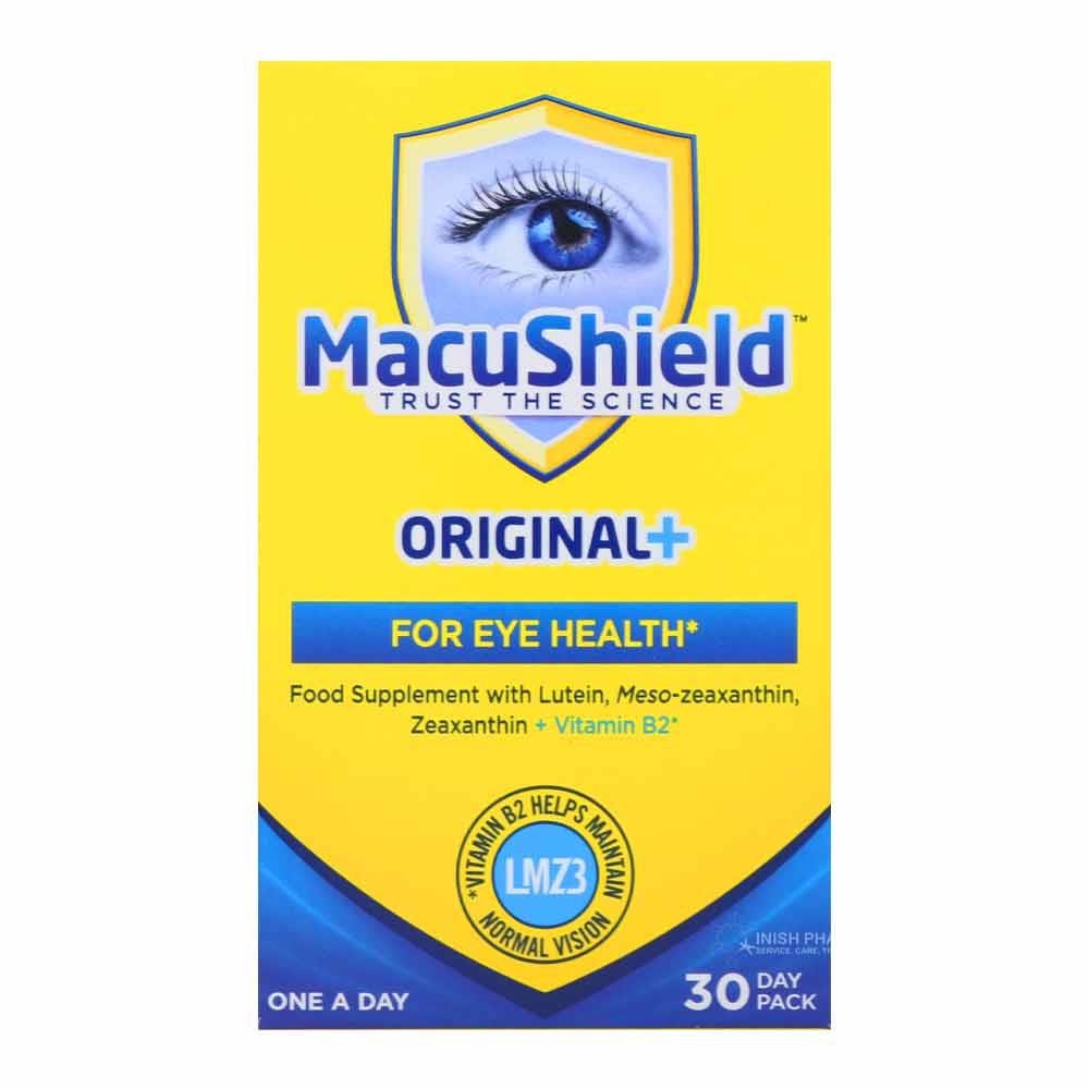 MacuShield Original+ Capsules (Meso-Zeaxanthin) 30 Pack | Inish ...