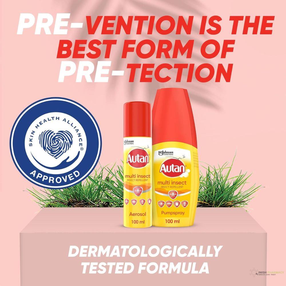 Autan Repellent Multi Insect Pump Spray 100ml | Inish Pharmacy | Ireland