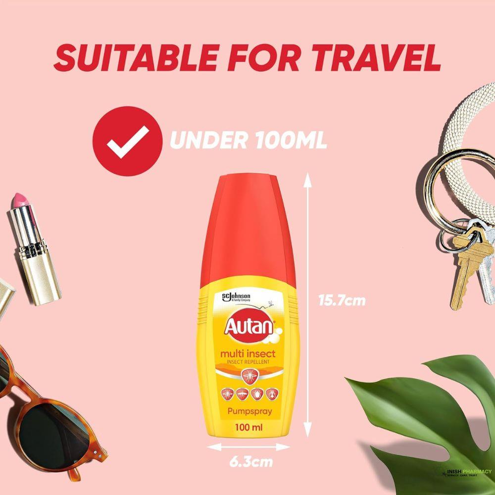Autan Repellent Multi Insect Pump Spray 100ml | Inish Pharmacy | Ireland