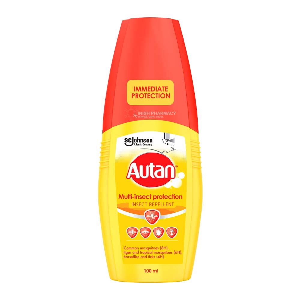 Autan Repellent Multi Insect Pump Spray 100ml | Inish Pharmacy | Ireland