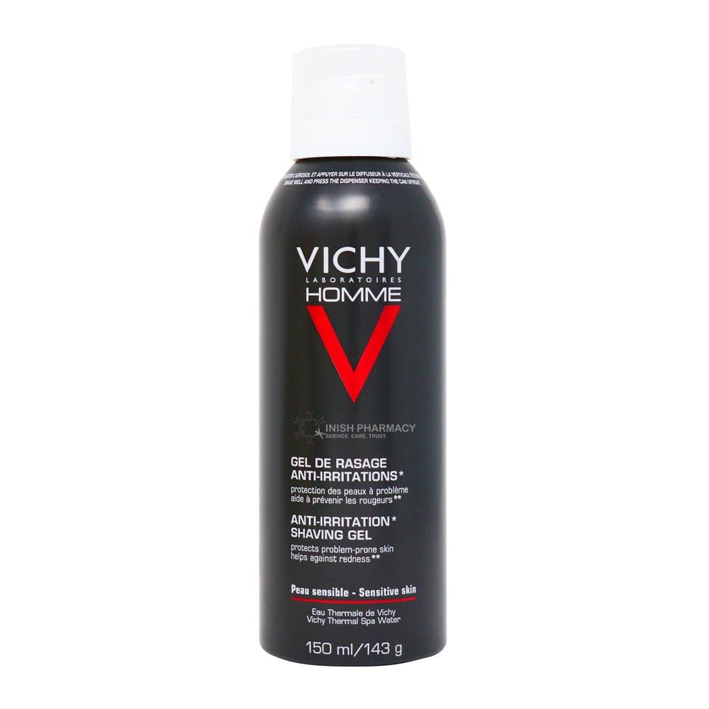 Vichy Homme Anti Irritation Shave Gel 150ml | Inish Pharmacy | Ireland