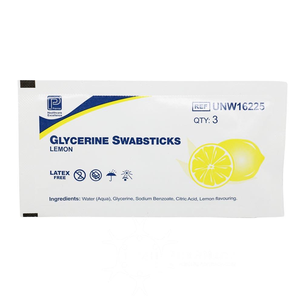 Lemon Glycerine Swabsticks 3 Pack | Inish Pharmacy | Ireland