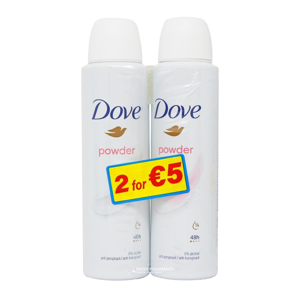 Dove Powder Anti-Perspirant Spray 150ml Twin Pack | Inish Pharmacy ...