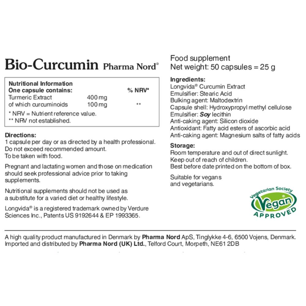 Pharma Nord Bio Curcumin 50 Capsules | Inish Pharmacy | Ireland