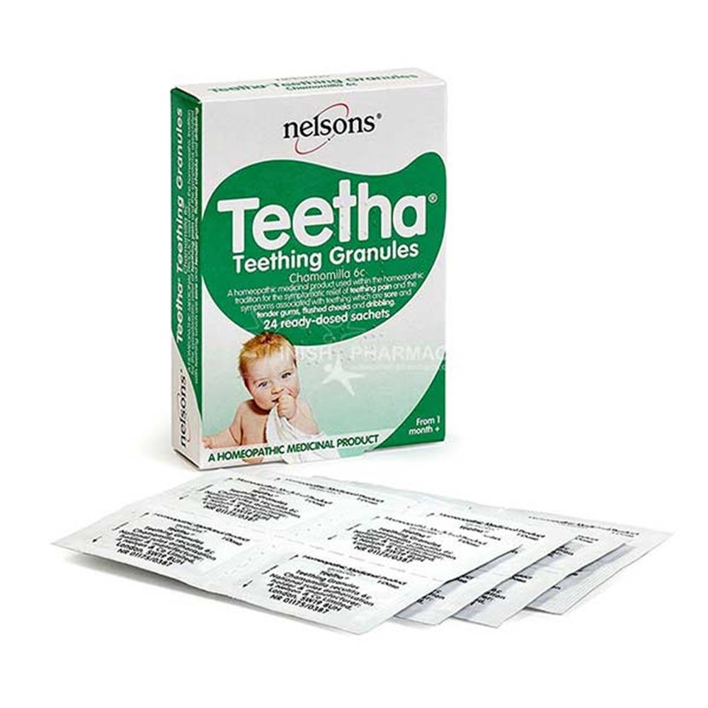 Nelsons Teetha Teething Granules 24 Sachets | Inish Pharmacy | Ireland