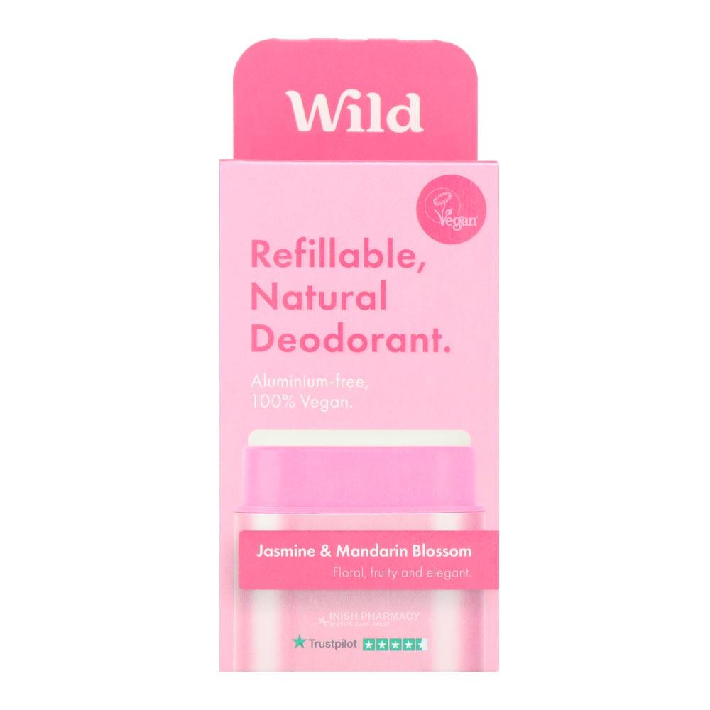 Wild Natural Deodorant Starter Pack Pink Case With Jasmine & Mandarin ...