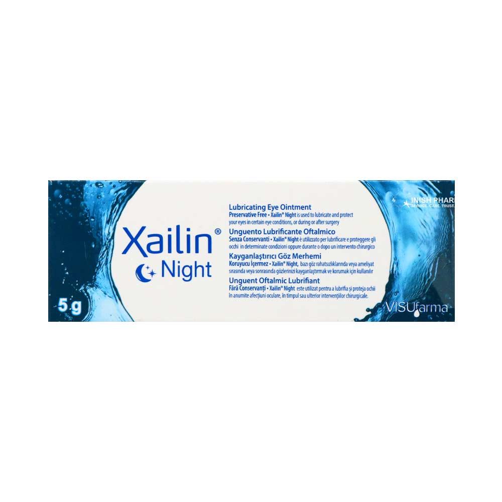 Xailin Night Lubricating Eye Ointment 5g | Inish Pharmacy | Ireland