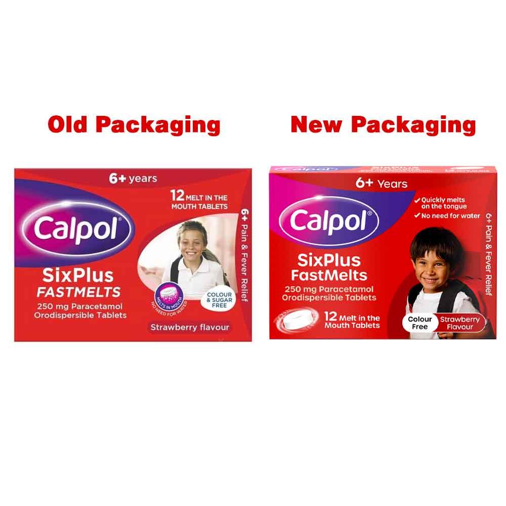 Calpol Six Plus Fastmelts 12 Tablets | Inish Pharmacy | Ireland