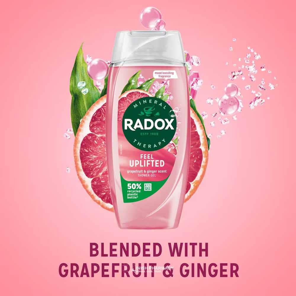 Radox Shower Feel Uplifted Pink Grapefruit & Ginger Shower Gel 225ml ...