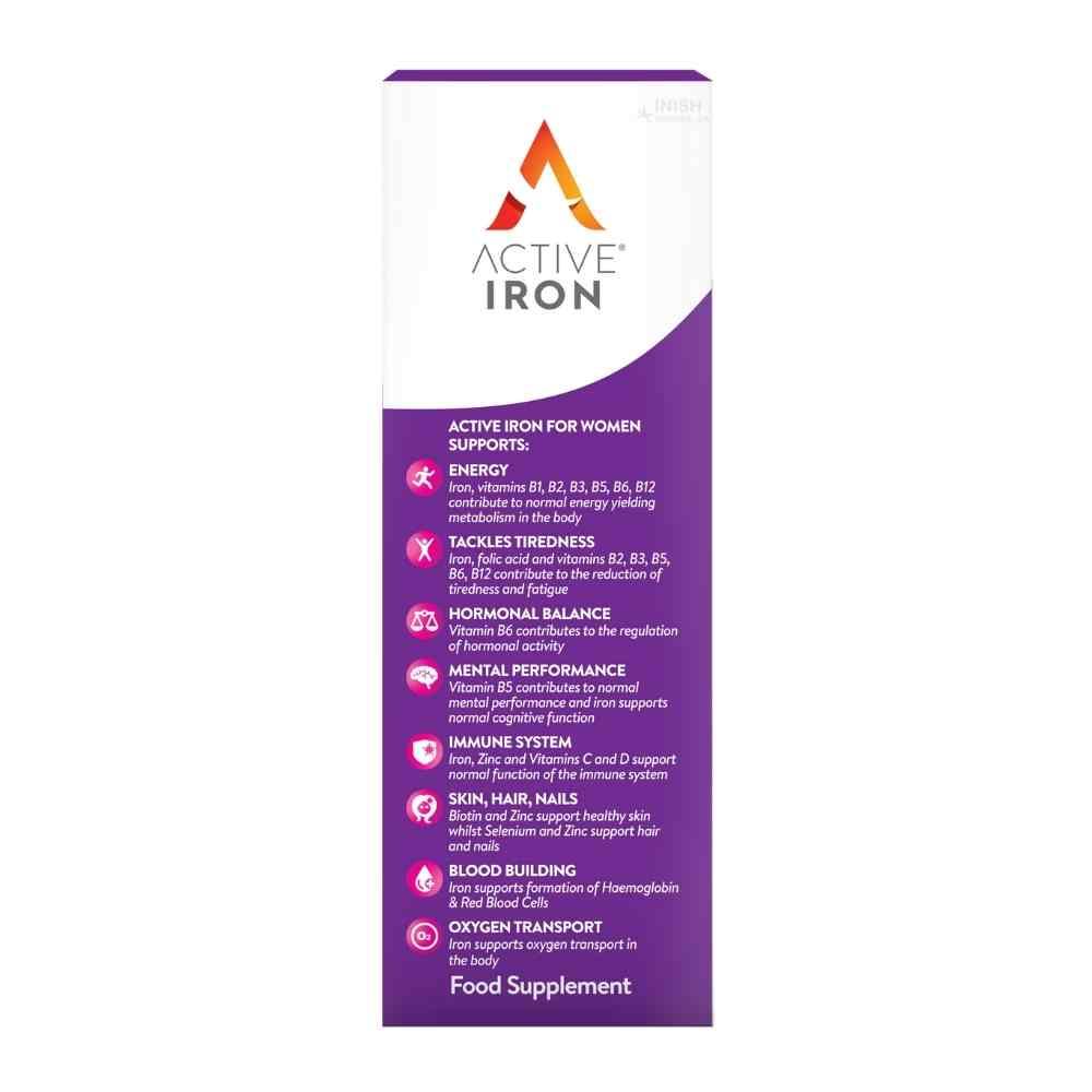 Active Iron For Women 60 Pack | Inish Pharmacy | Ireland